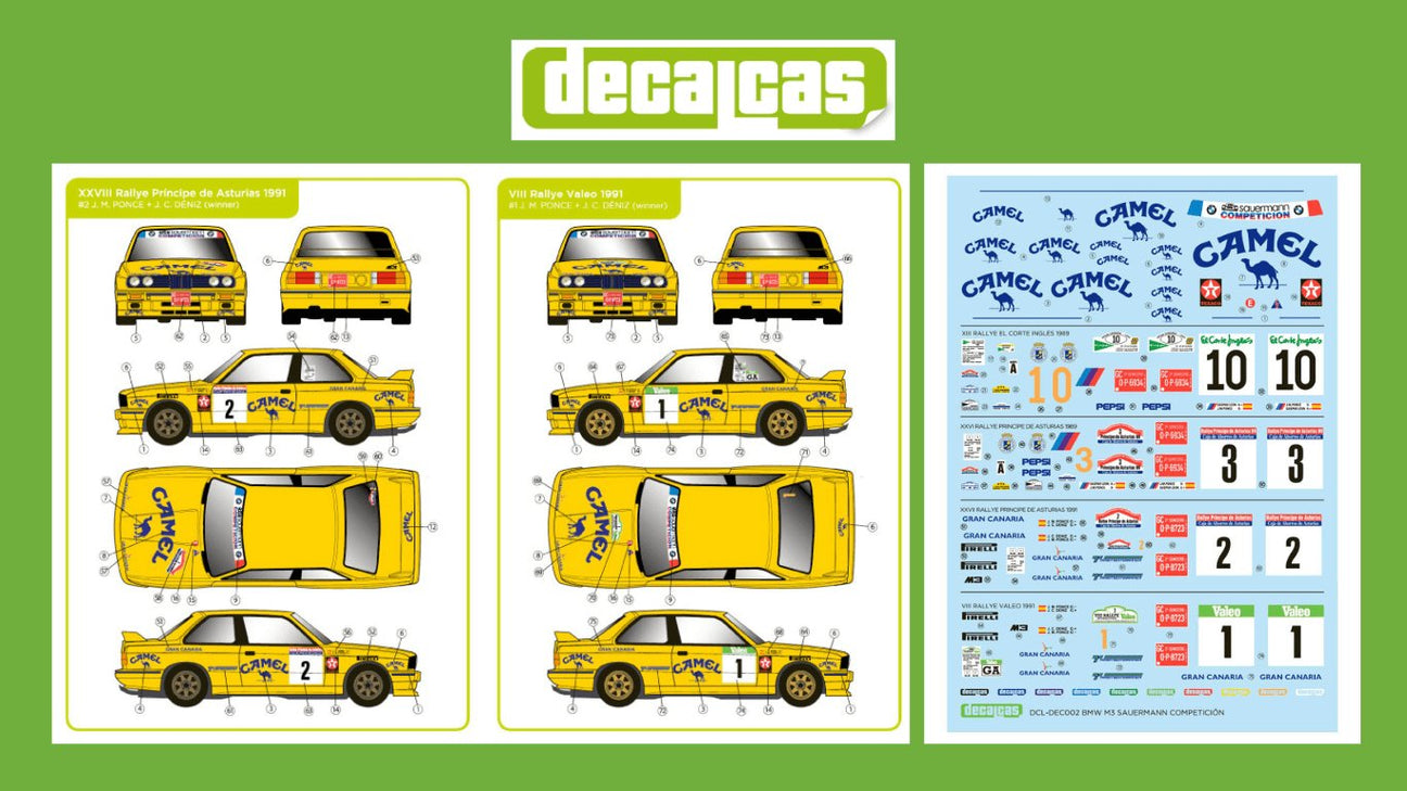 Decalcas decals for car models in scale 1:24 - GPmodeling