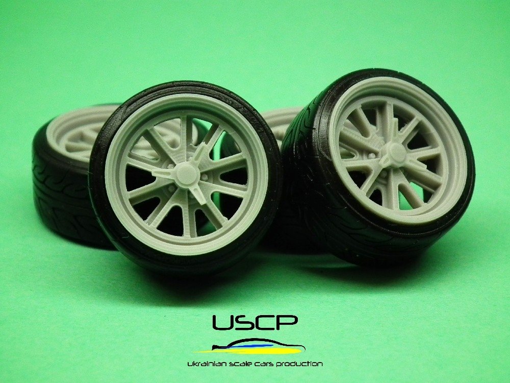 USCP Wheels with Tires scale 1/24 - GPmodeling