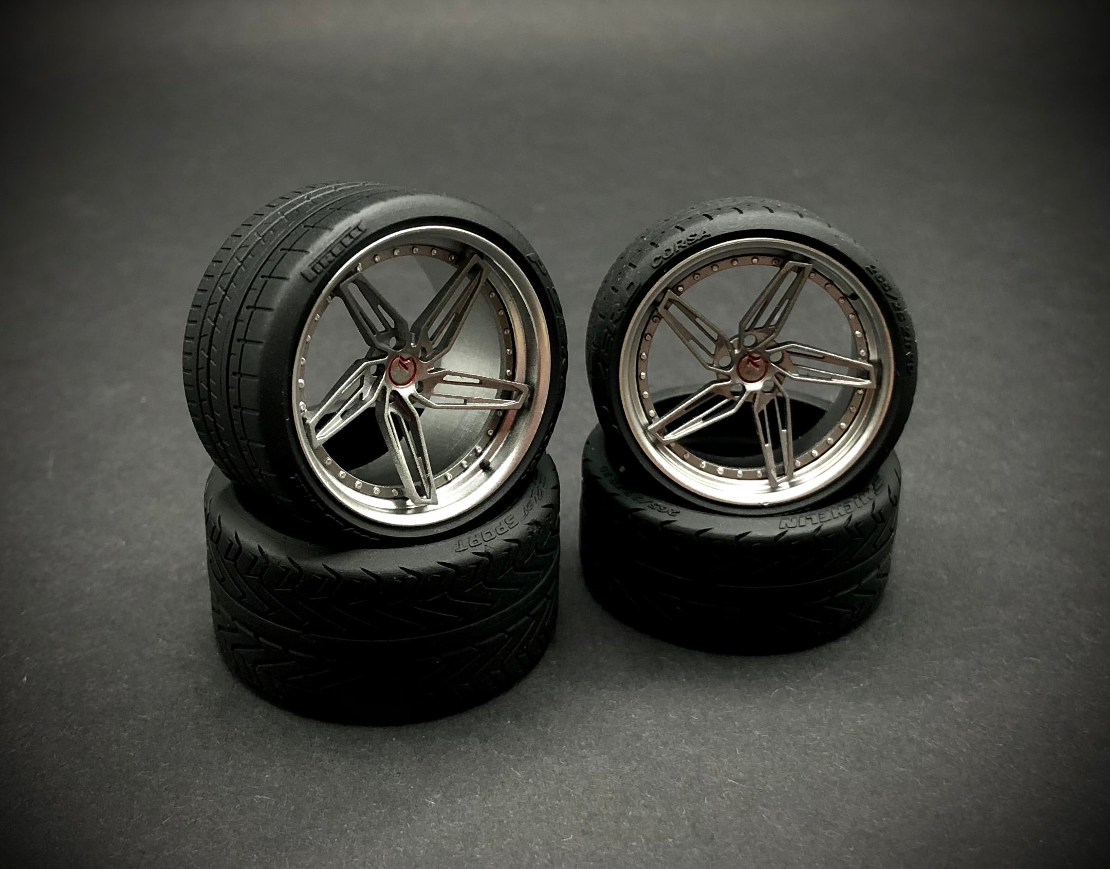 Geronimoworks SevenK Vega type wheel set 21" Pirelli | GPmodeling