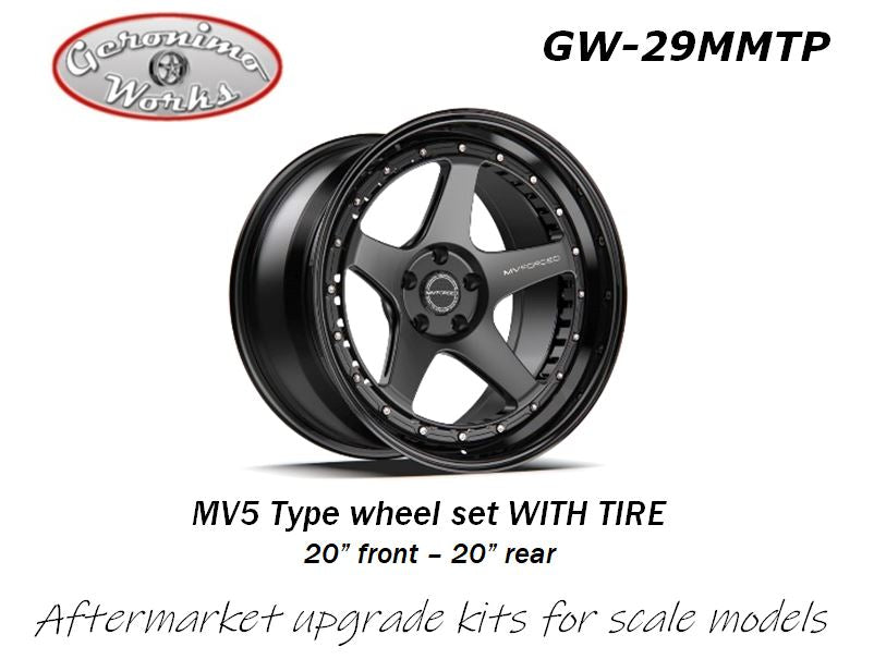 Geronimoworks MV FORGED type wheel set 20" Pirelli | GPmodeling