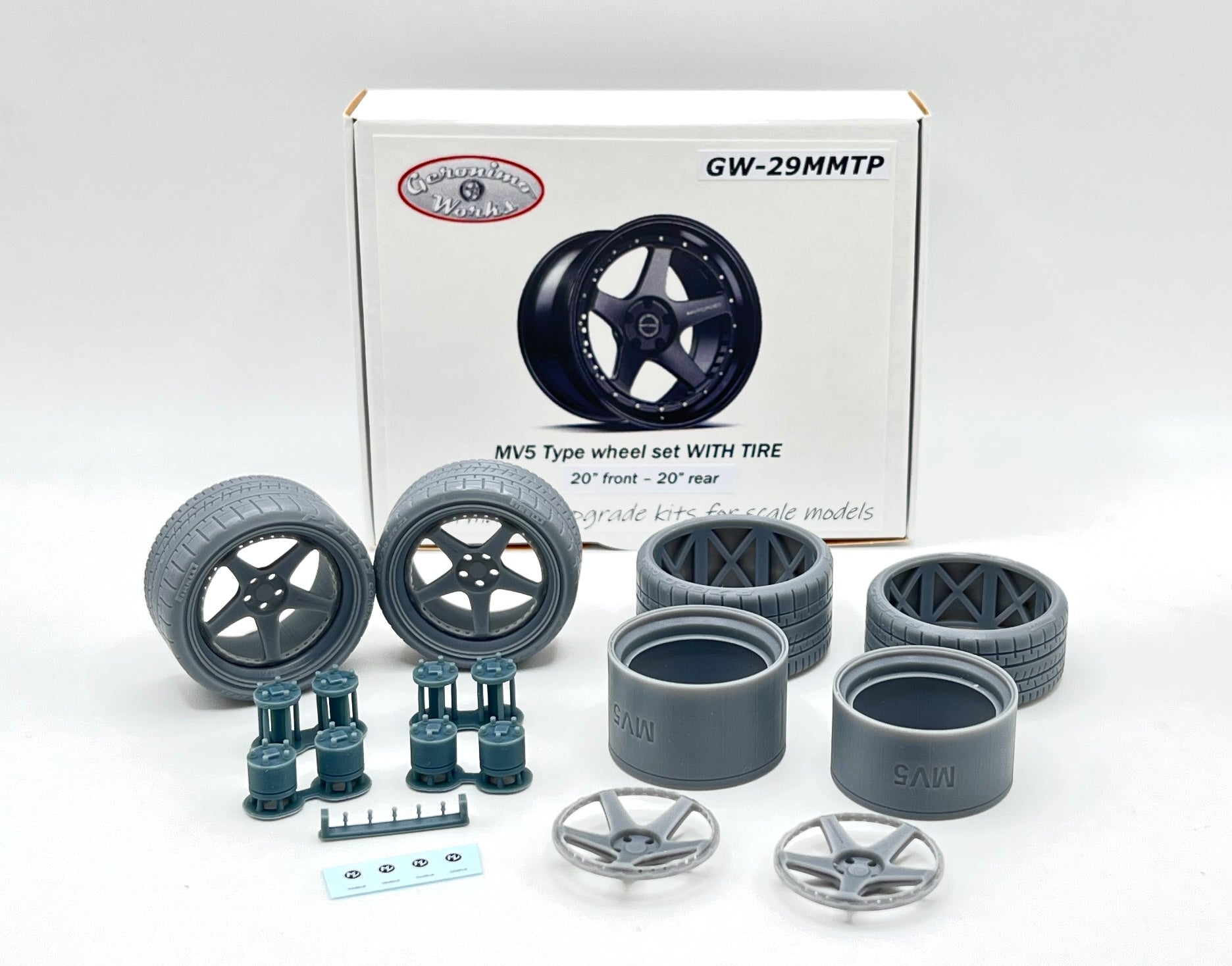 Geronimoworks MV FORGED type wheel set 20" Pirelli | GPmodeling