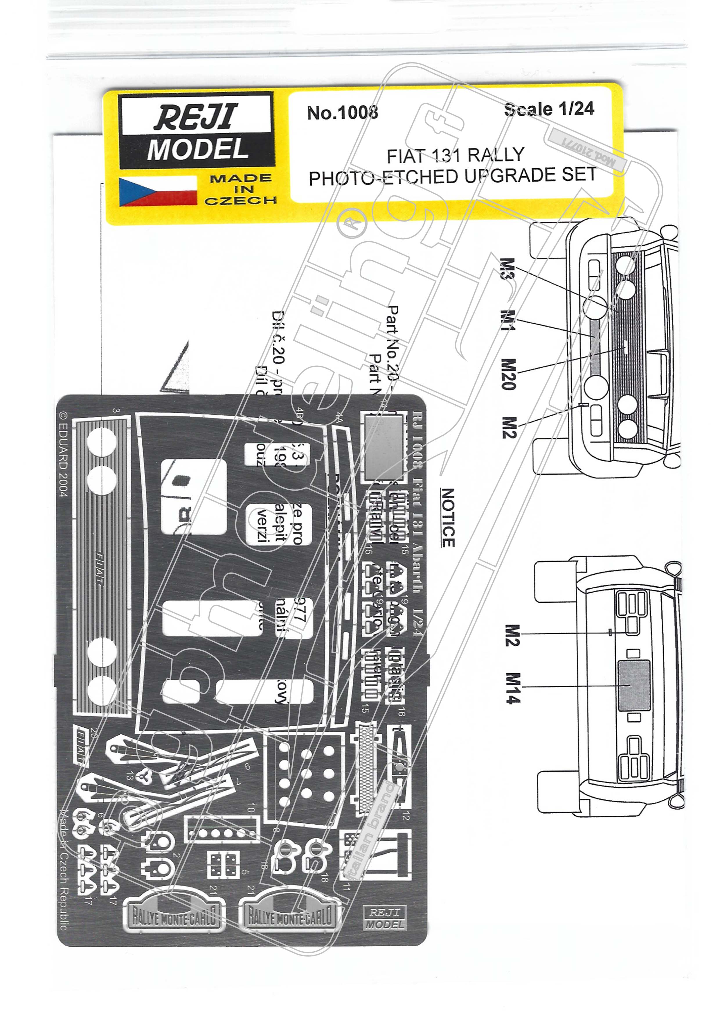 Reji Model Upgrade set for Fiat 131 Abarth - GPmodeling